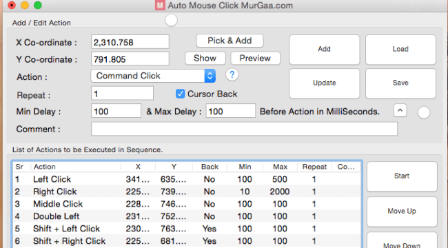 The Helpful Auto Clicker for Mac by MurGaa - Auto clicker